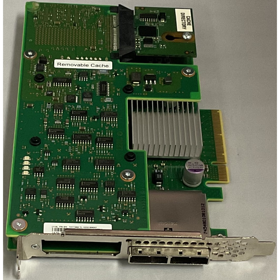 IBM 5805 PCIe 380MB Cache Dual x4 3Gb SAS RAID Adapter